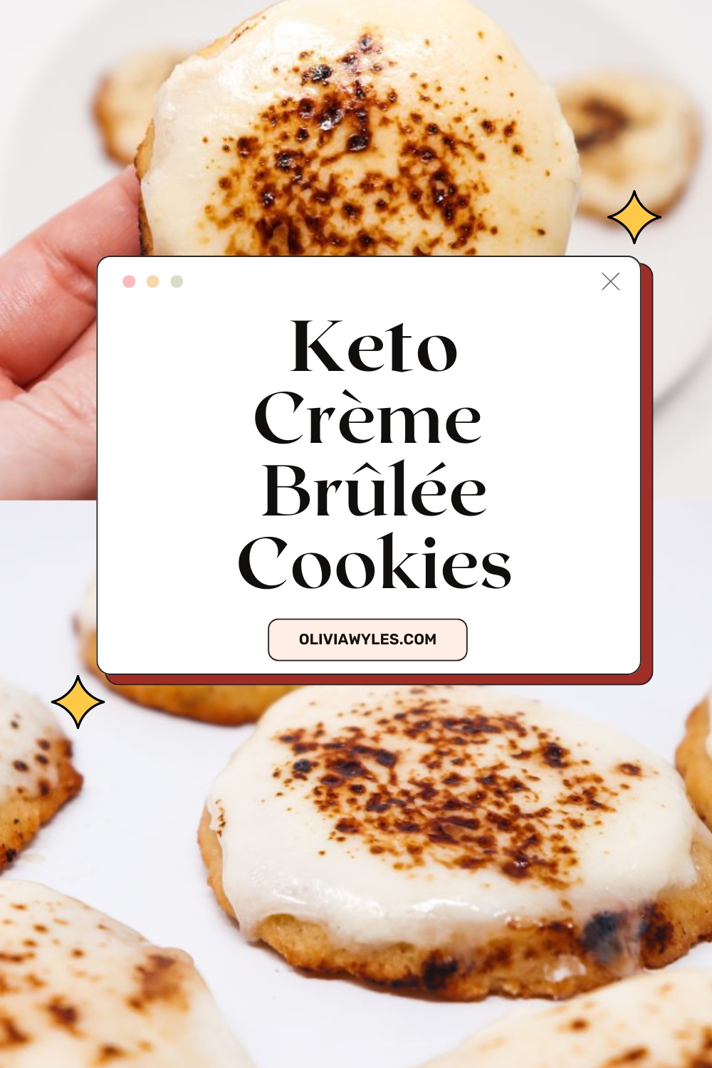 Low Carb Keto Creme Brulee Cookies