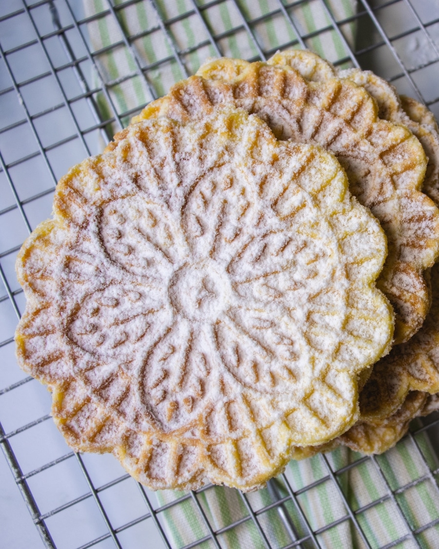 Keto Pizzelle - Italian Cookies with Coconut Flour