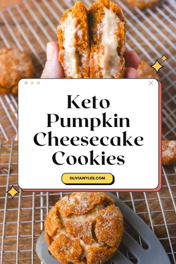 Keto Pumpkin Cheesecake Cookies