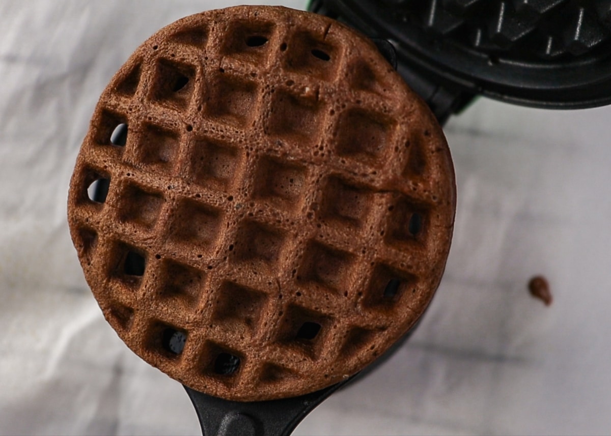 Keto Chocolate Chaffle Recipe (Made with Cream Cheese)