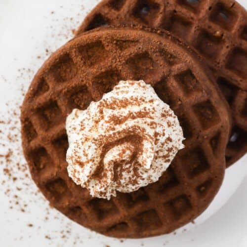 Keto Chocolate Chaffle Recipe (Made with Cream Cheese)