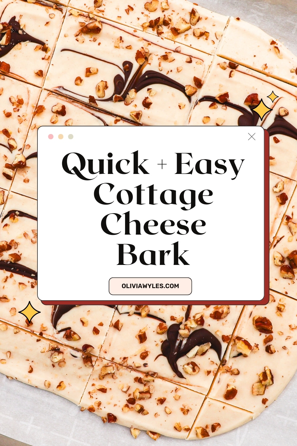 Frozen Cottage Cheese Bark (High Protein, Low Carb, & Keto)
