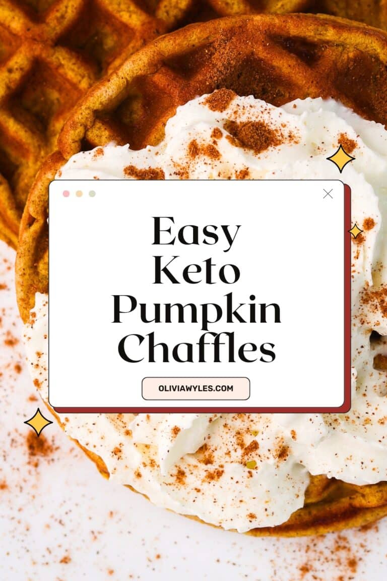 Keto Pumpkin Protein Chaffles (Made With Cream Cheese)