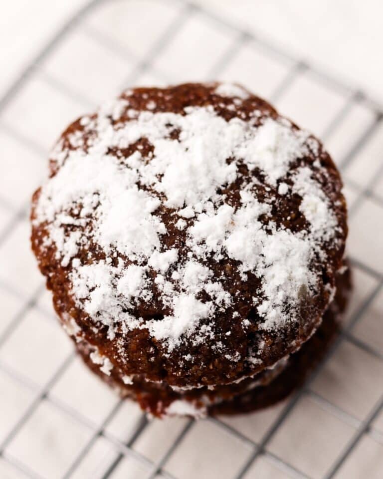 Keto Chocolate Crinkle Cookies (Made With Baking Chocolate)