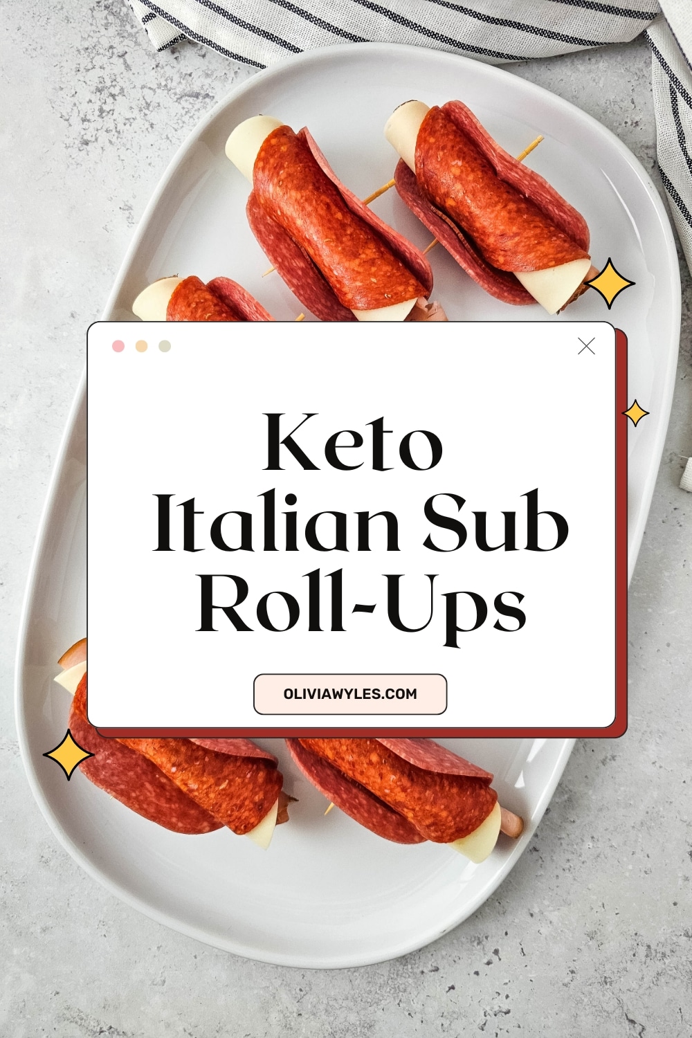 Keto Italian Sub Roll-Ups