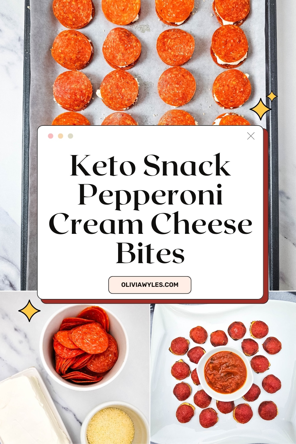 Keto Pepperoni Cream Cheese Bites
