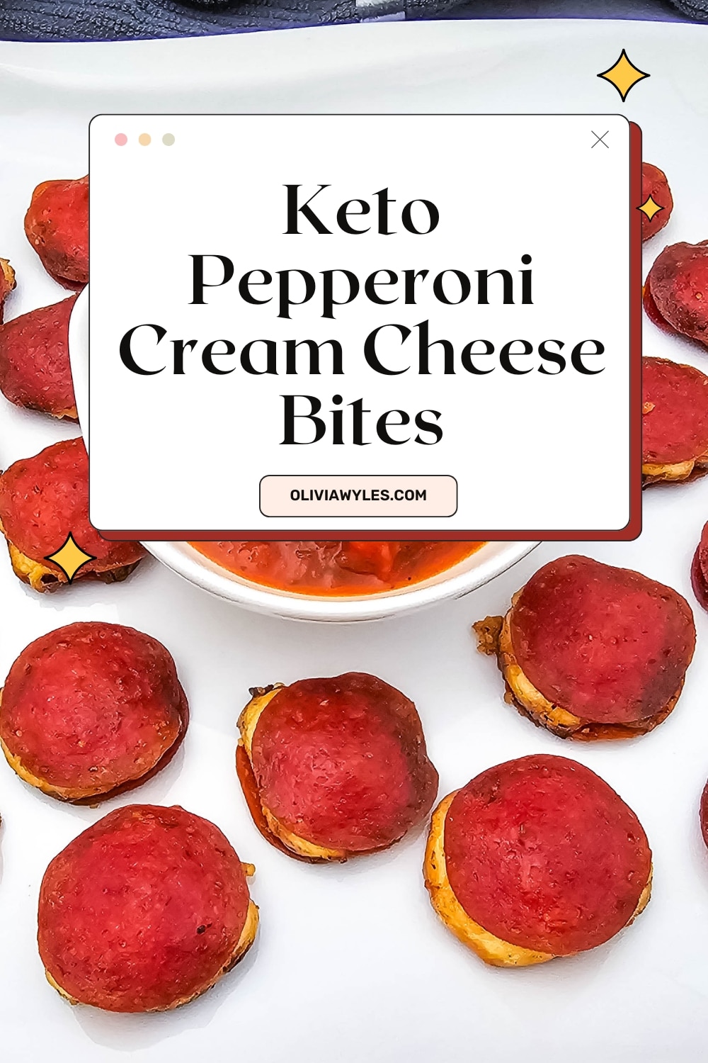 Keto Pepperoni Cream Cheese Bites