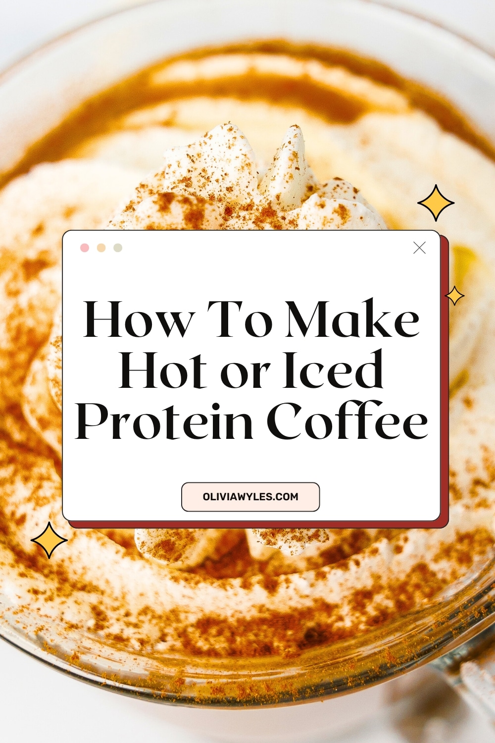 Hot or Iced Brown Butter Apple Protein Coffee (Proffee)