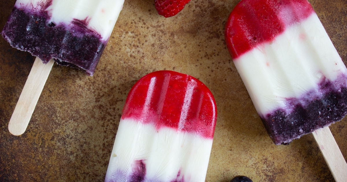 Red White and Blue Popsicles